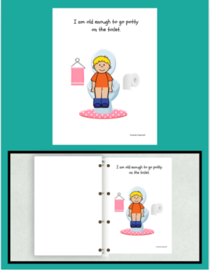 Going Potty on the Toilet - Positively Prepared